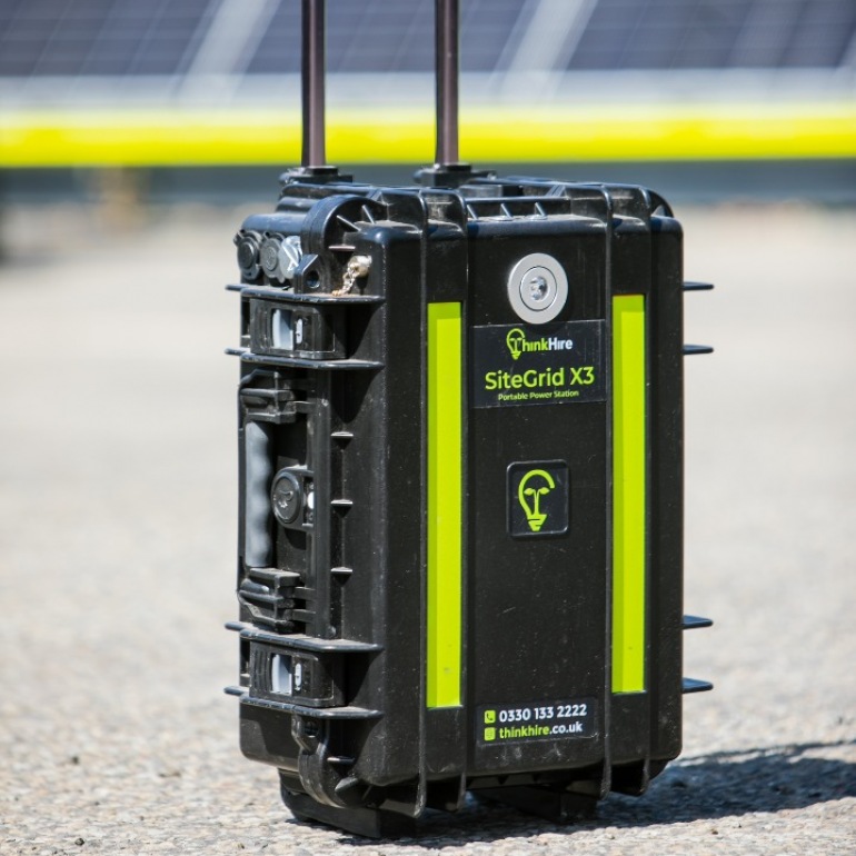 Portable generator battery store