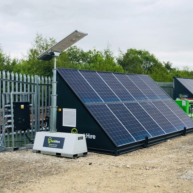 Solartainer Versatile Solar Hyrbid | Hybrid Generators UK | Think Hire ...